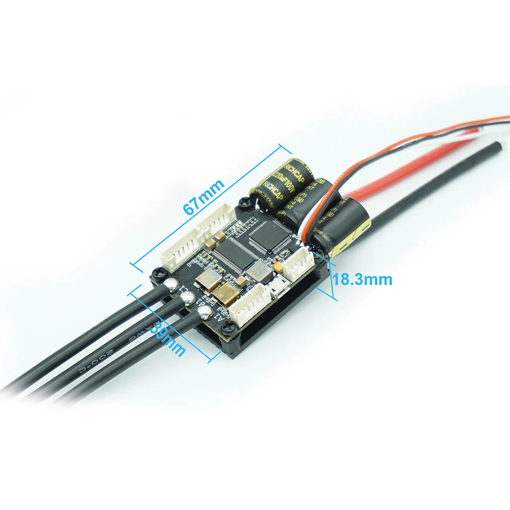 Mini FSESC4.20 50A base on VESC® 4.12 with Aluminum Anodized Heat Sink ...